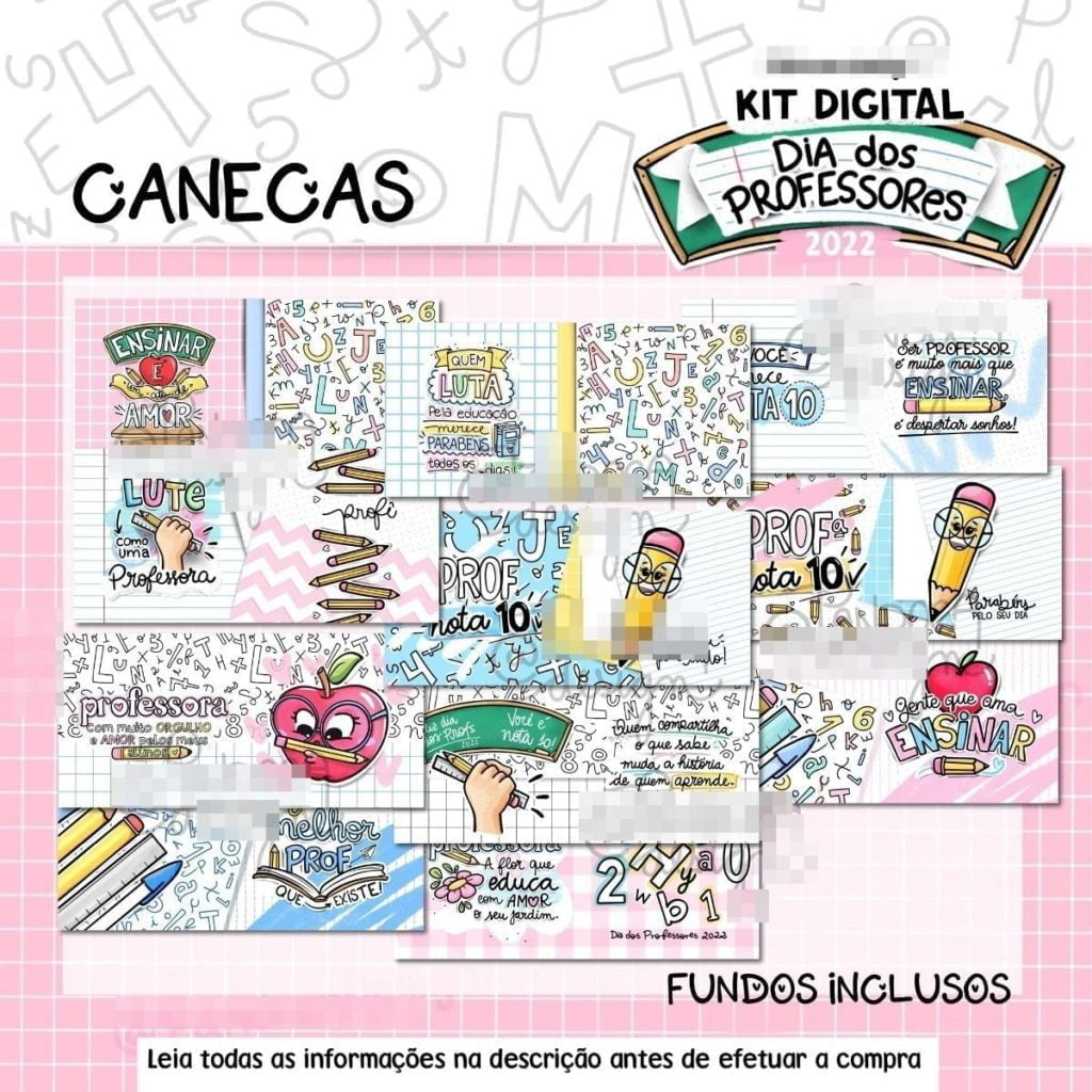 Kit Arquivo Digital Dia Dos Professores 2022 Pandoca Design • Luppa